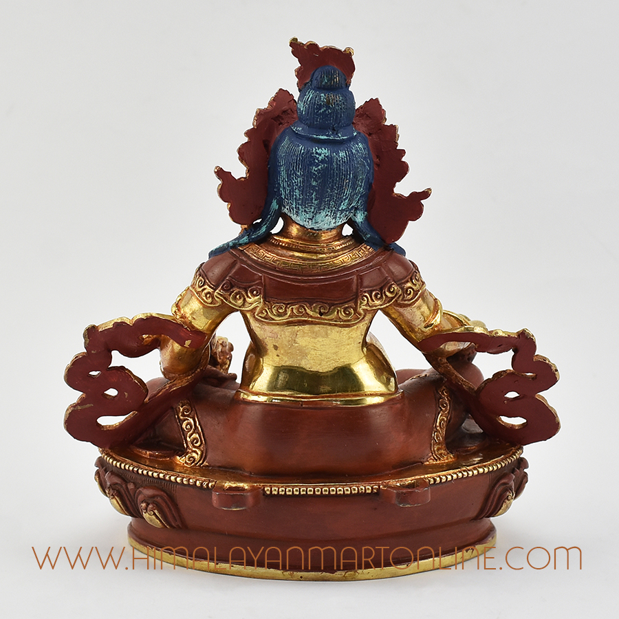 Buddhist Yellow Jambhala Statue: Yellow Dzambhala – The Wealth Deity