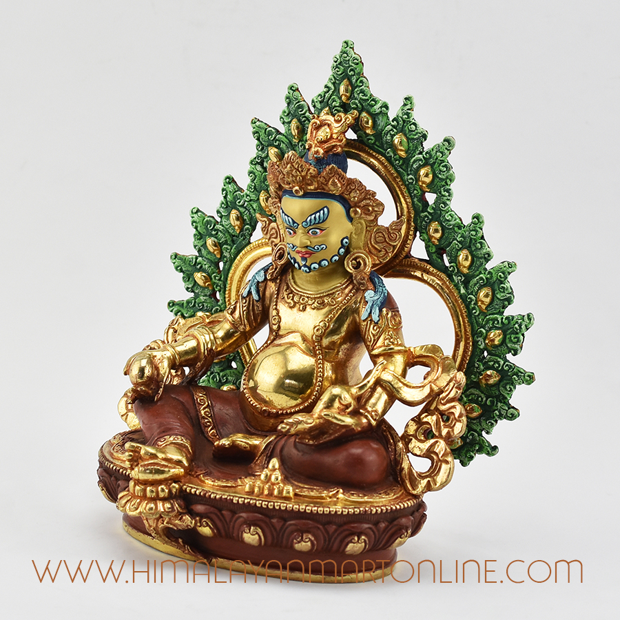 Buddhist Yellow Jambhala Statue: Yellow Dzambhala – The Wealth Deity