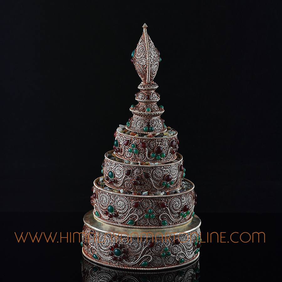 Tibetan Mandala Offering Set: Buddhist Ritual Offering Mandala Set