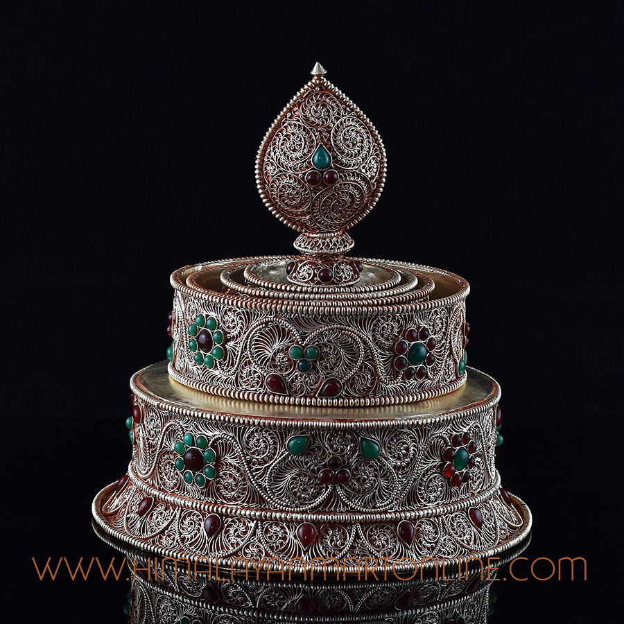 Buddhist Mandala Offering Set: Tibetan Buddhist Mandala Offering Set