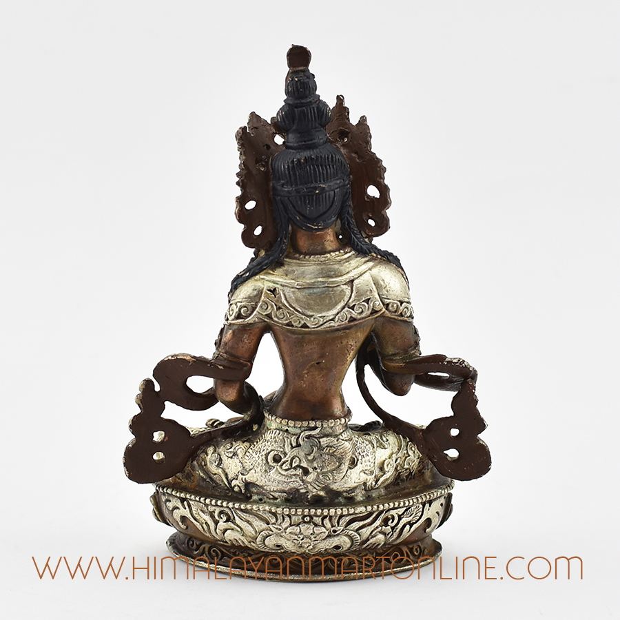 Vajrasattva Small Copper Statue: Vajrasattva Buddha of Purification