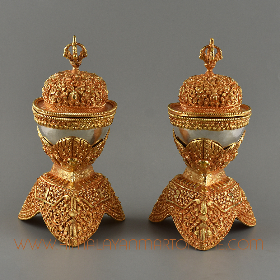 Copper Ritual Kapala Set: Kapala Set – The Ritual Skull Cup