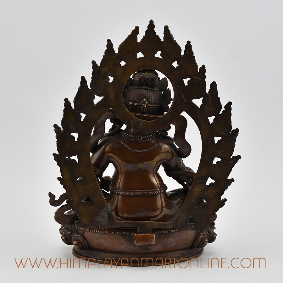 Tibetan Zambala Kubera Statue: Yellow Jambala – Wealth Deity