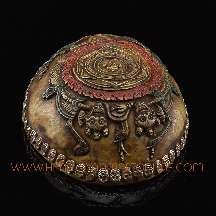 Citipati Mandala Carved Kapala: Kapala – The Ritual Skull Cup