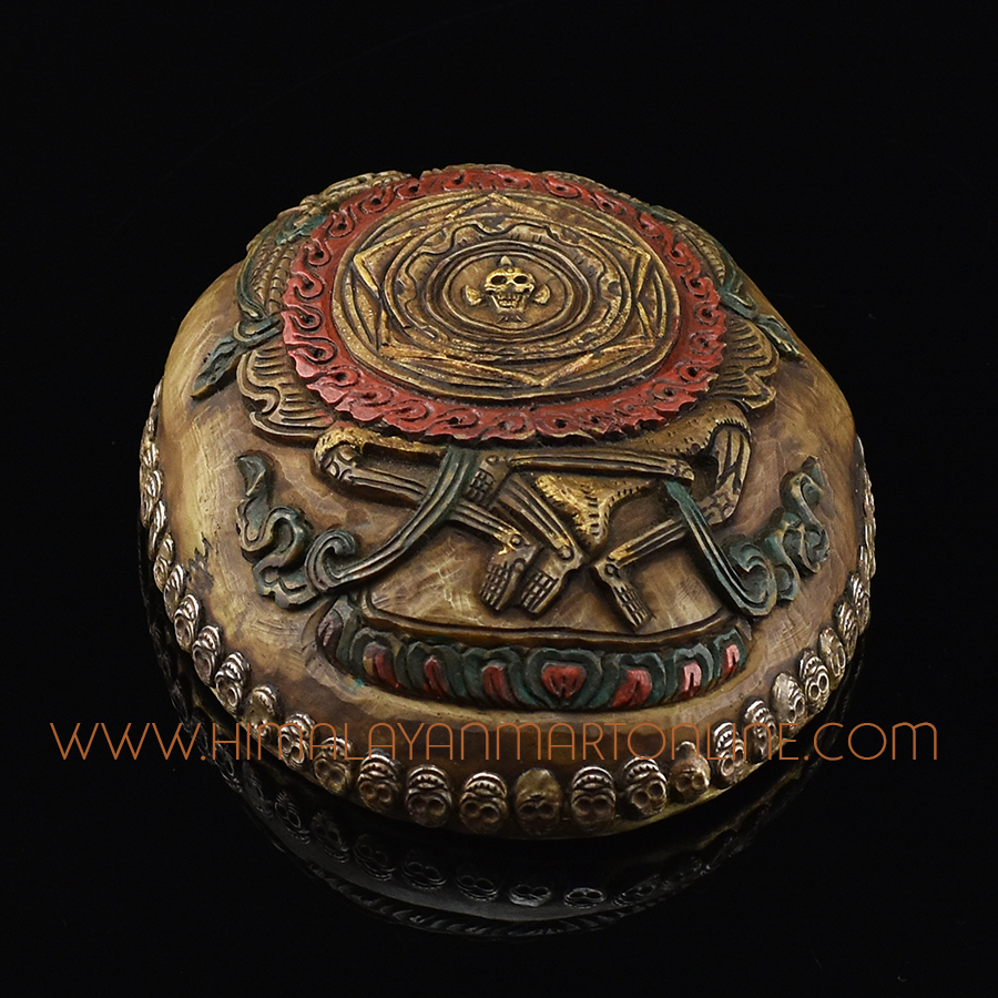 Citipati Mandala Carved Kapala: Kapala – The Ritual Skull Cup