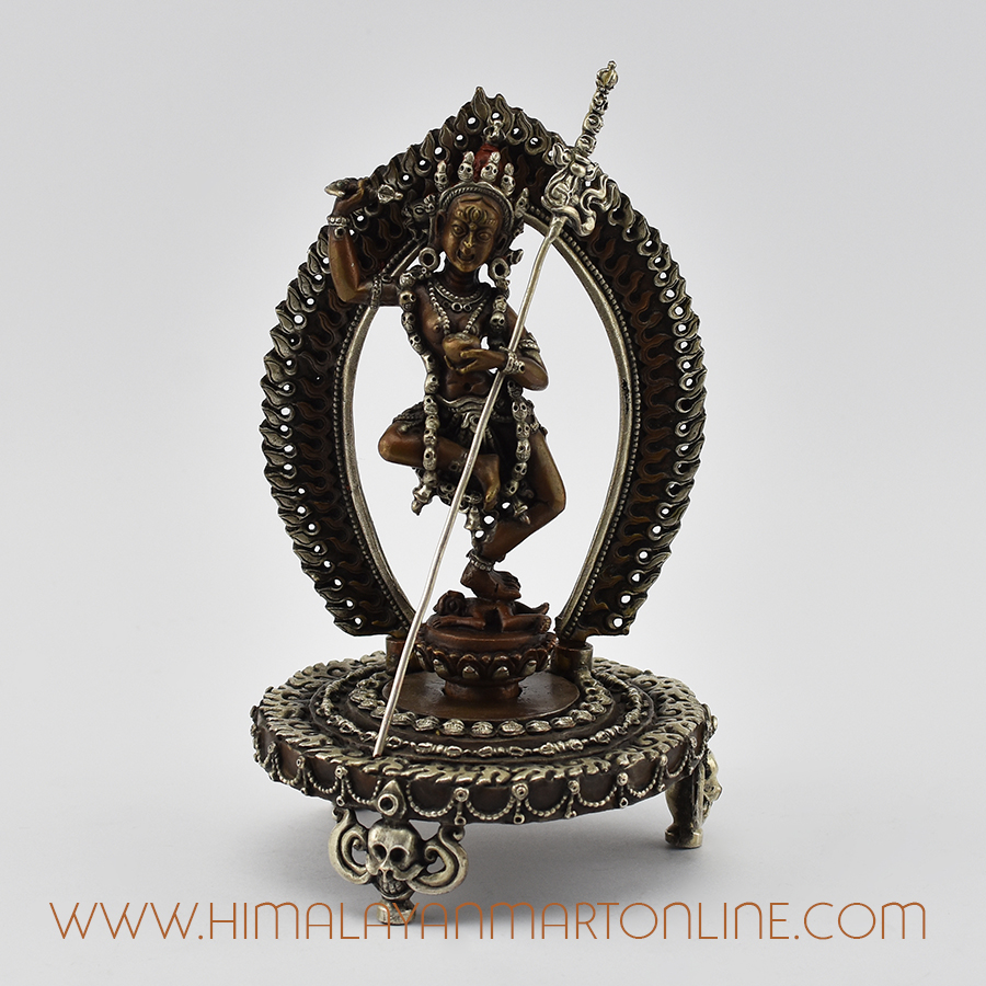 Vajrayogini Dakini on Mandala Statue: The Dakini of Wisdom