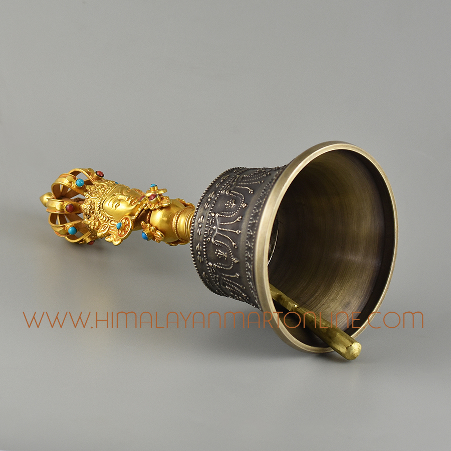 Ritual Vajra and Bell Set: The sacred ensemble of Buddhist Rituals.