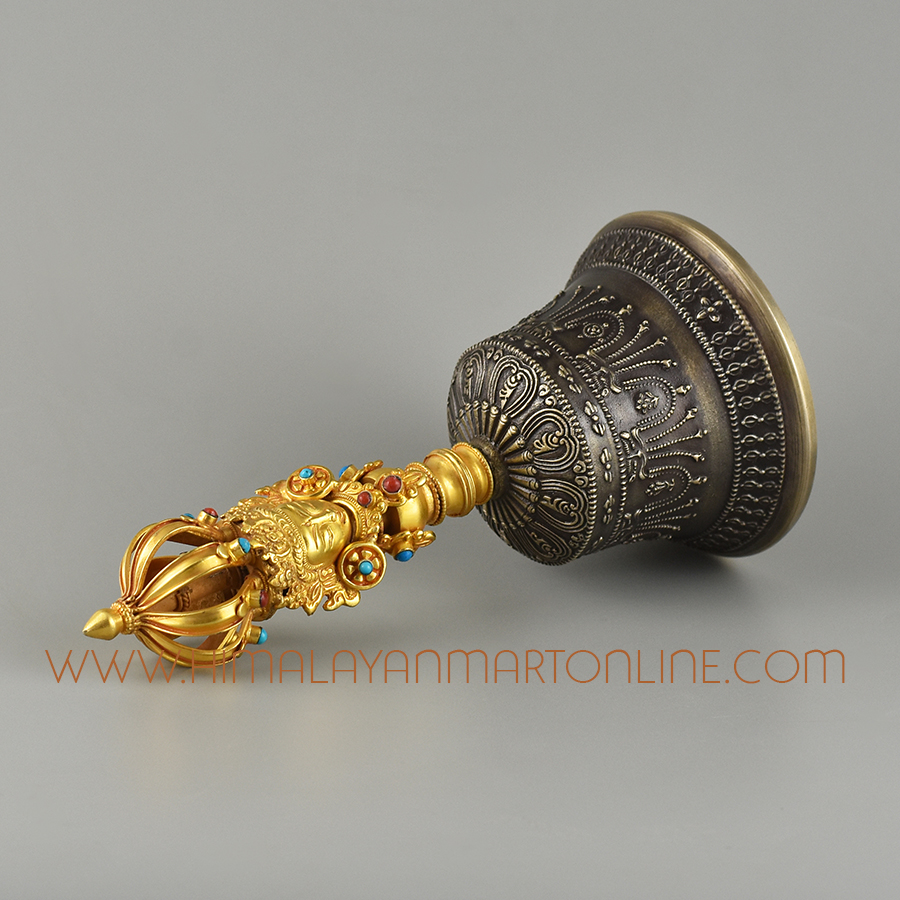 Ritual Vajra and Bell Set: The sacred ensemble of Buddhist Rituals.