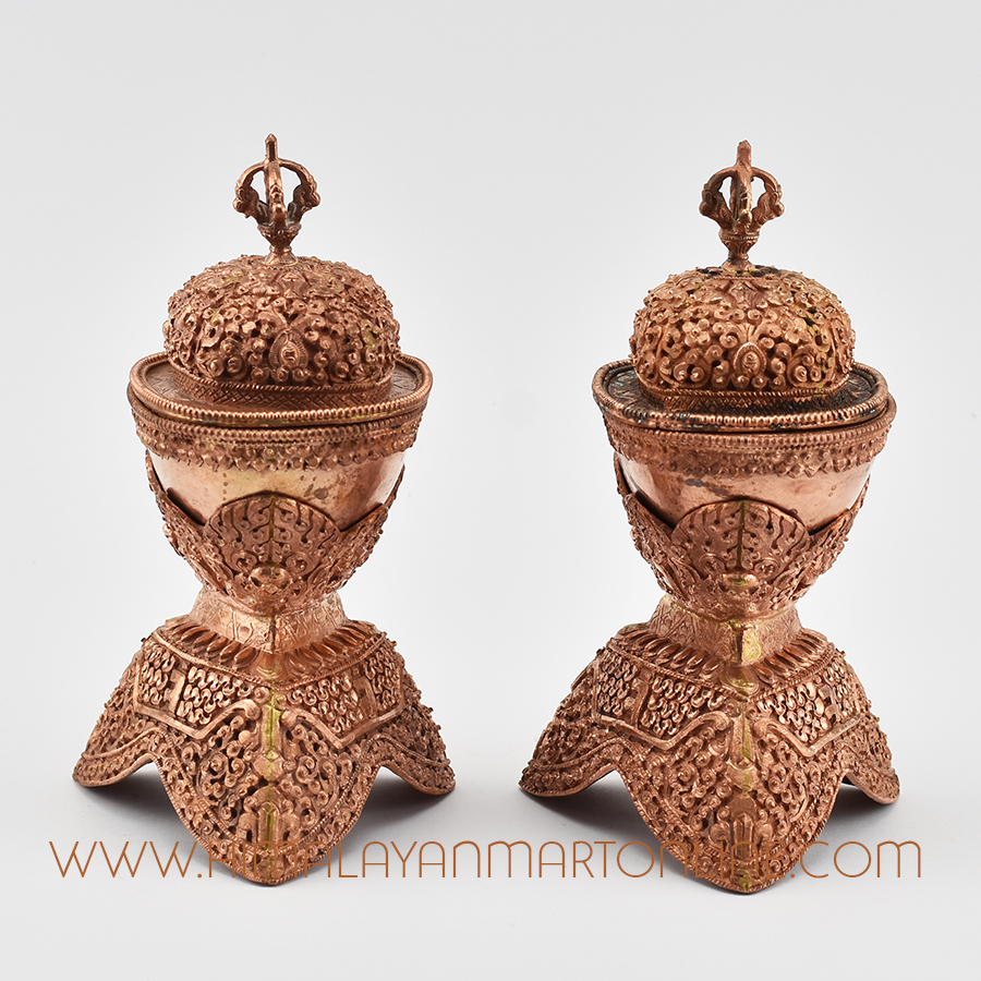 Ritual Copper Kapala Set: Kapala Set – The Skull Cup