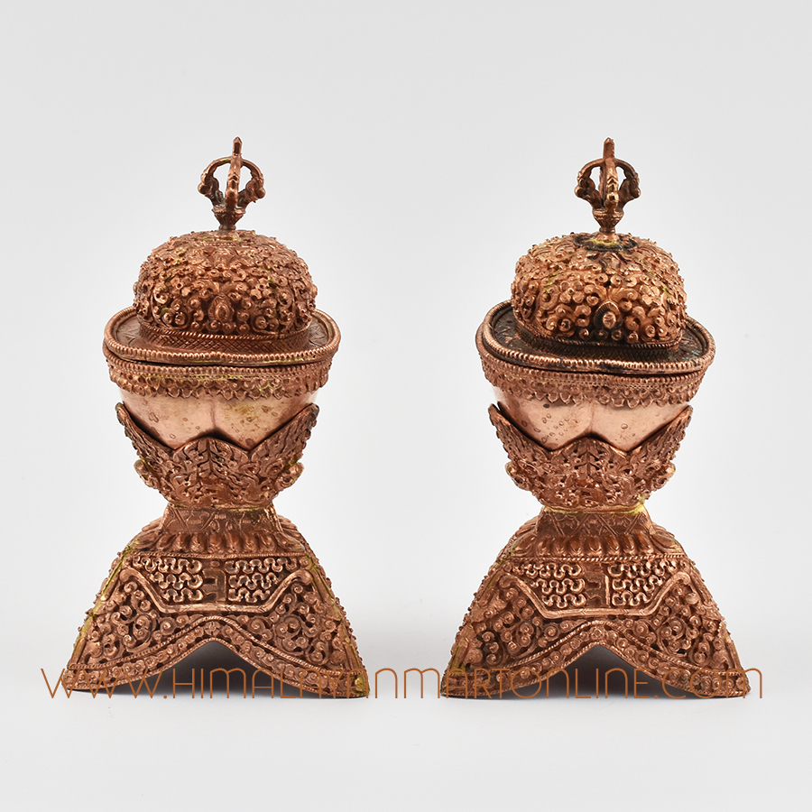 Ritual Copper Kapala Set: Kapala Set – The Skull Cup