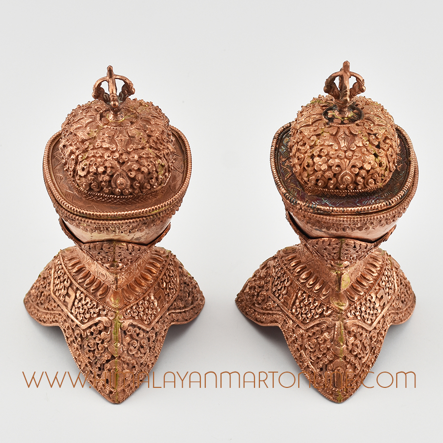 Ritual Copper Kapala Set: Kapala Set – The Skull Cup
