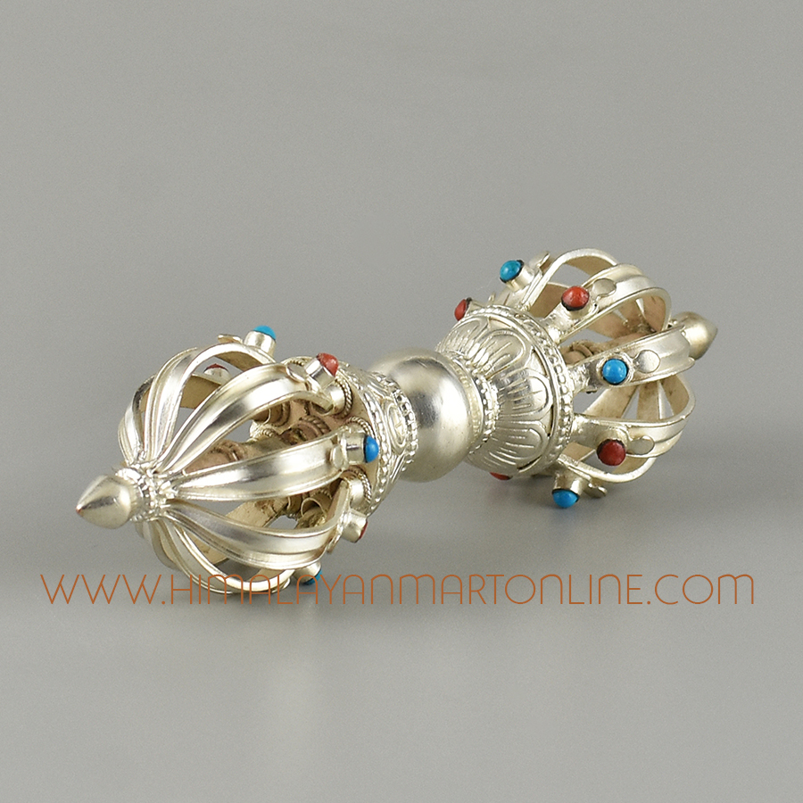 Tibetan Vajra and Bell Set: Sacred ensemble of Buddhist Rituals.
