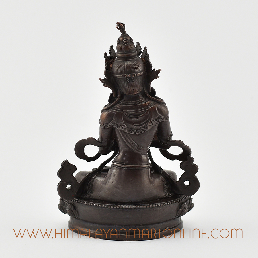 Oxidation Finish Vajradhara Statue: The Primordial Buddha