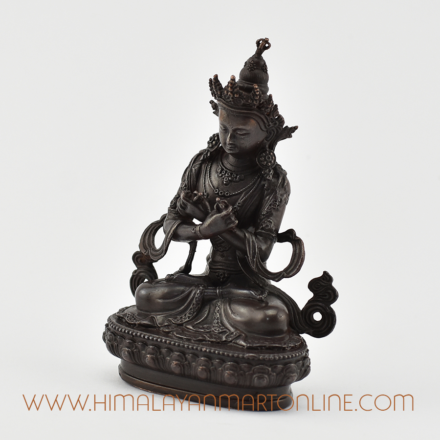 Oxidation Finish Vajradhara Statue: The Primordial Buddha
