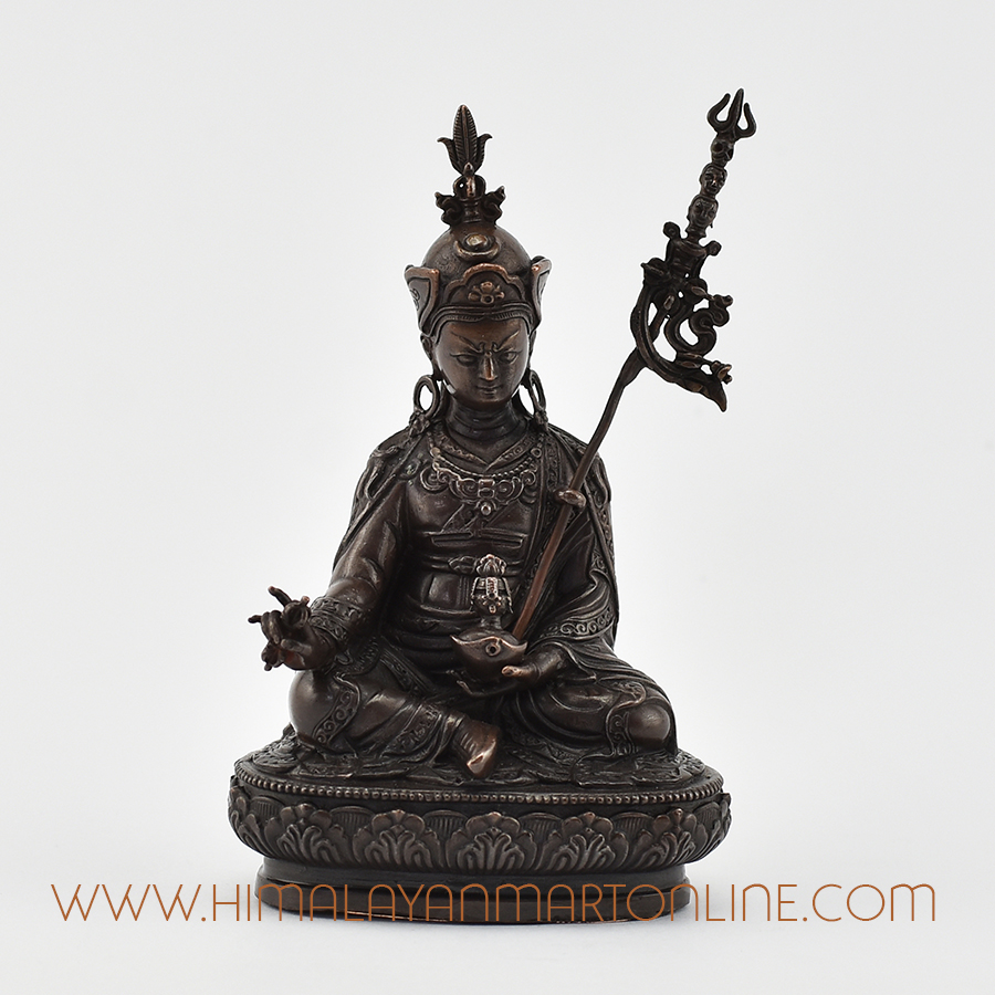 Oxidation Finish Padmasambhava Statue: Guru Rinpoche