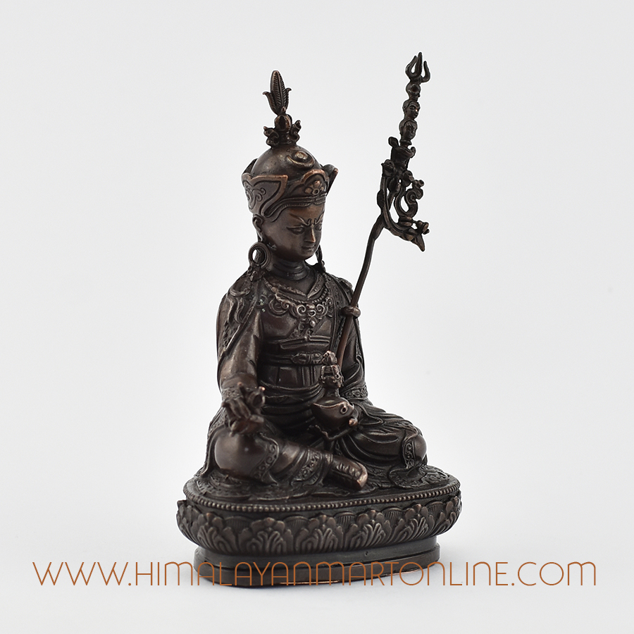 Oxidation Finish Padmasambhava Statue: Guru Rinpoche