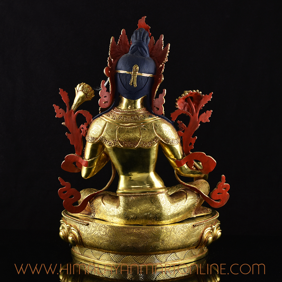 Tibetan Bodhisattva Drolma Statue: Green Tara – The Rescuer