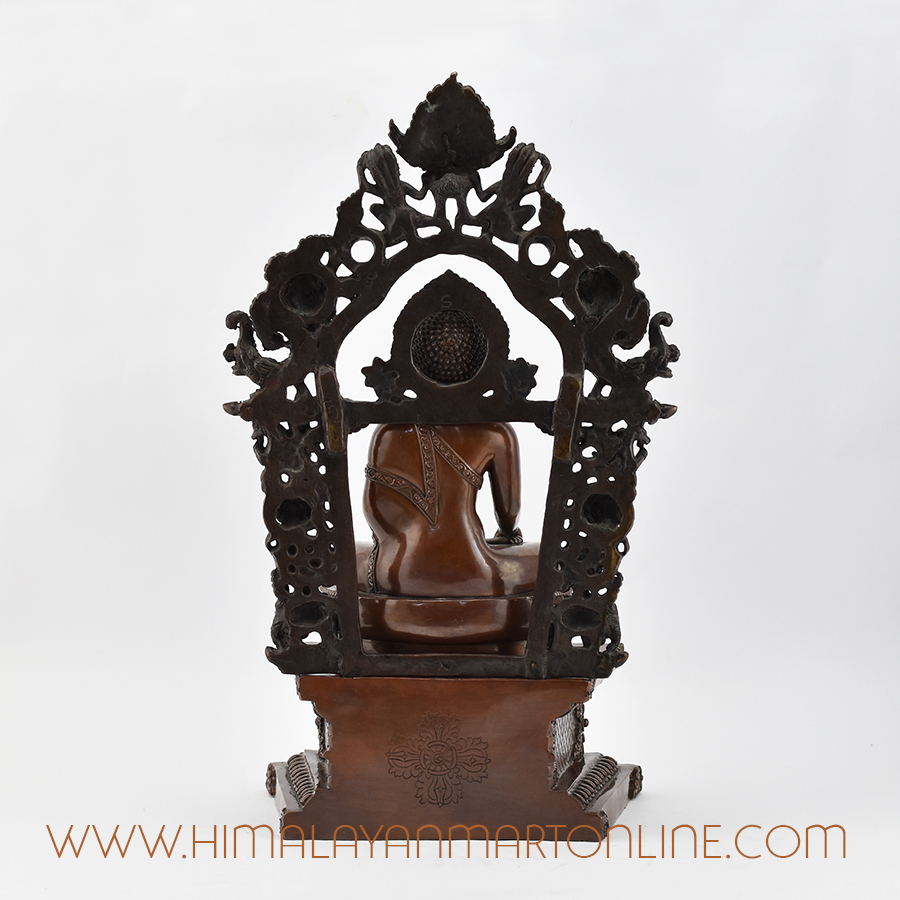 Buddha on Throne Statue: Shakyamuni Buddha – Lion of Shakyas