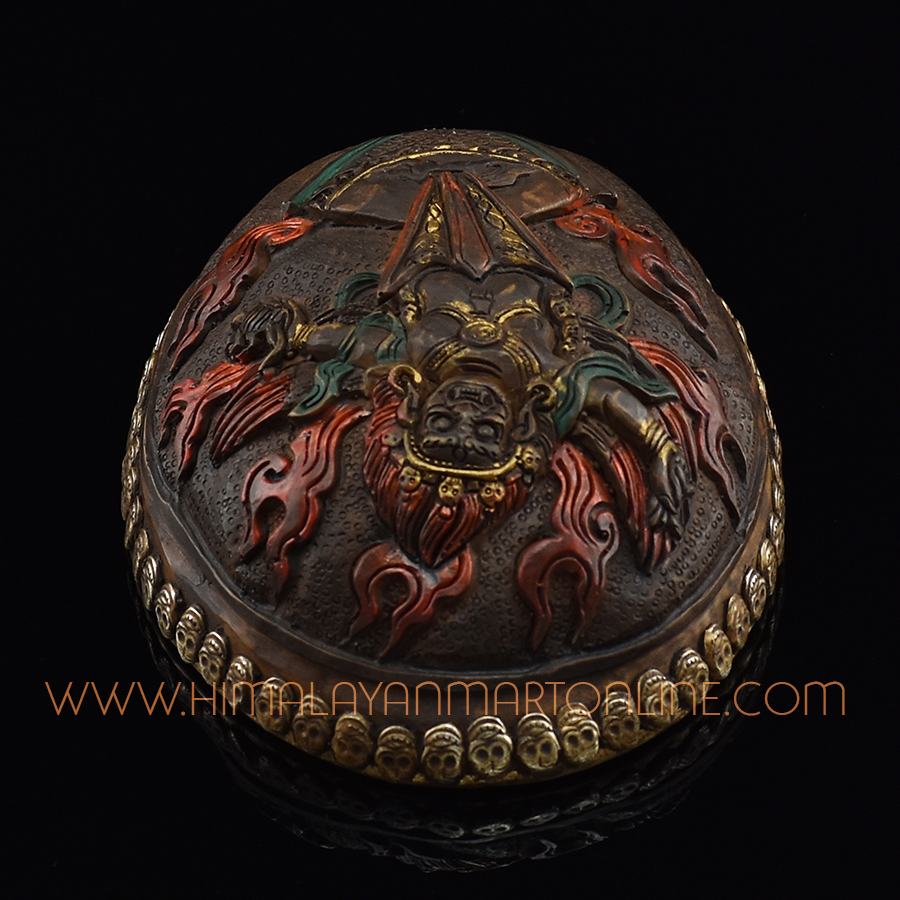 Guru Dragpur Carved Kapala: Kapala – The Skull Cup