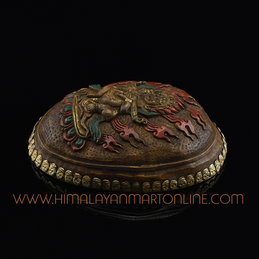 Panjarnata Mahakala Carved Kapala: Kapala – The Skull Cup