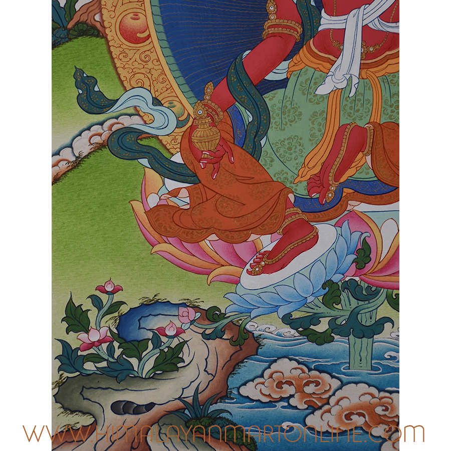 Red Tara Thangka Painting: Red Tara – The Wish Fulfilling Tara