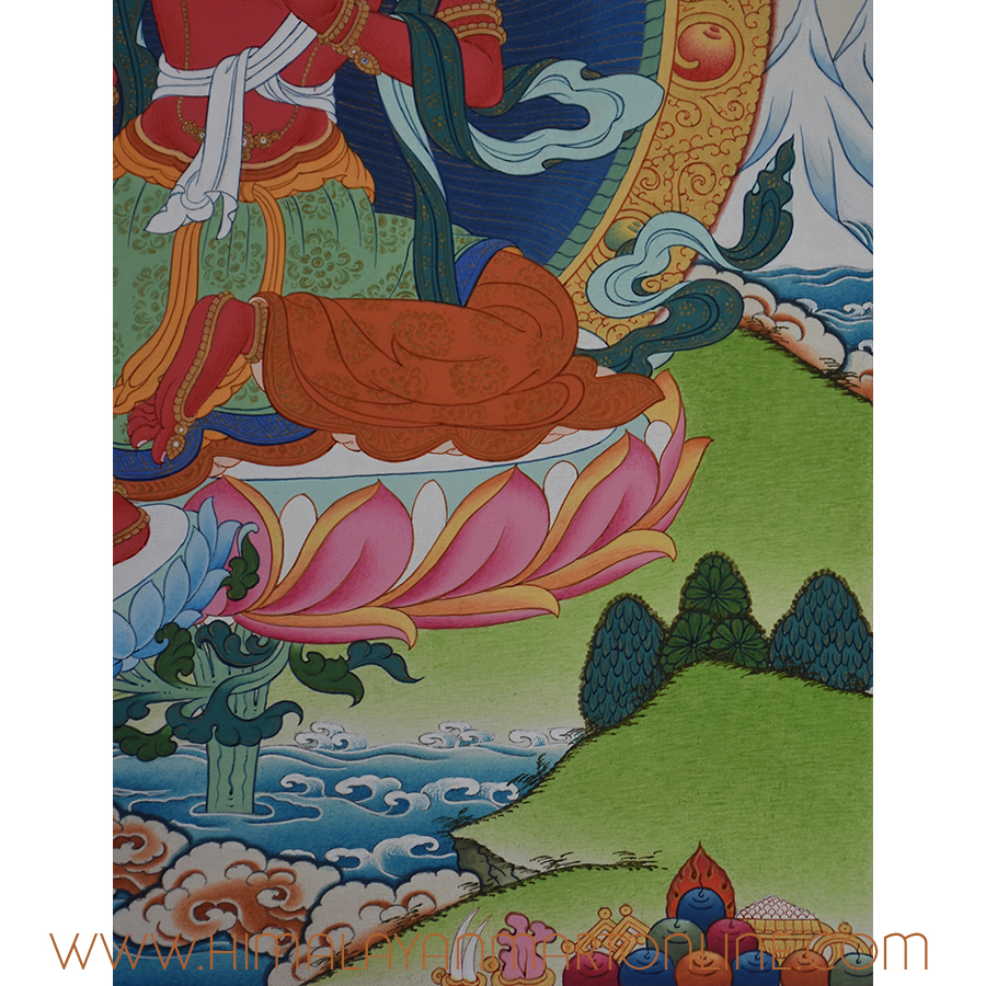 Red Tara Thangka Painting: Red Tara – The Wish Fulfilling Tara