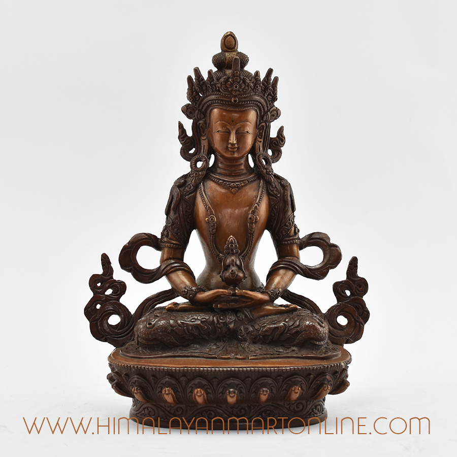 Handmade Amitayus Statue beautifully represents Aparamita