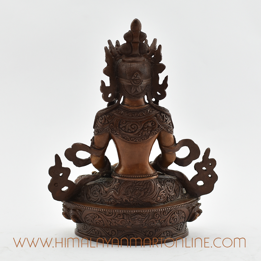 Handmade Amitayus Statue beautifully represents Aparamita