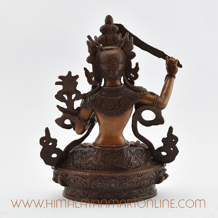 Handmade Manjushri Statue: represents Manjushri (Jambiyang)