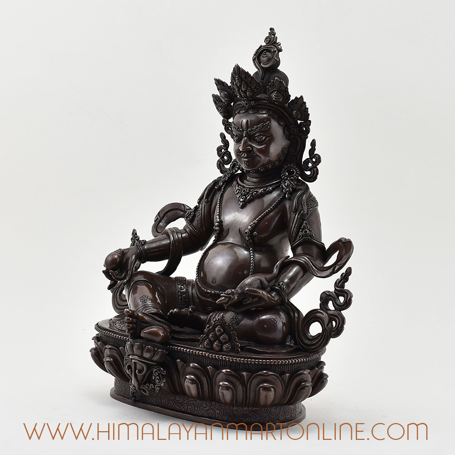 Dzambhala Kubera Statue is a symbol of wealth and prosperity.