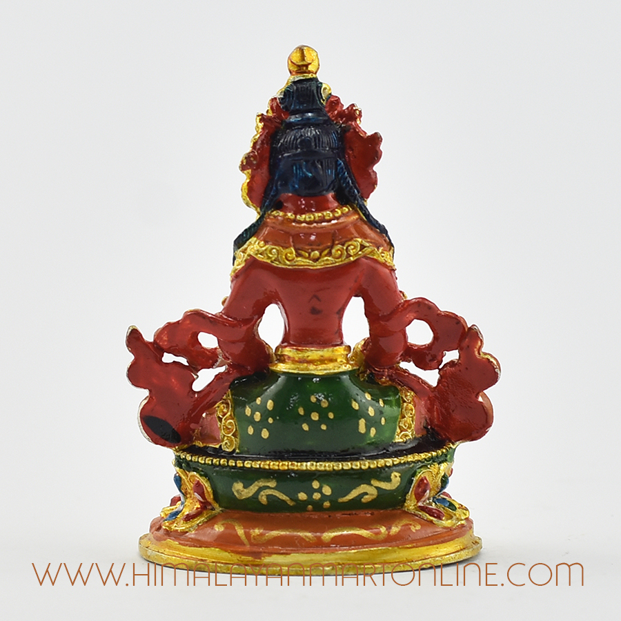Hand-Painted Amitayus Statue, known as Tsepame or Aparmita