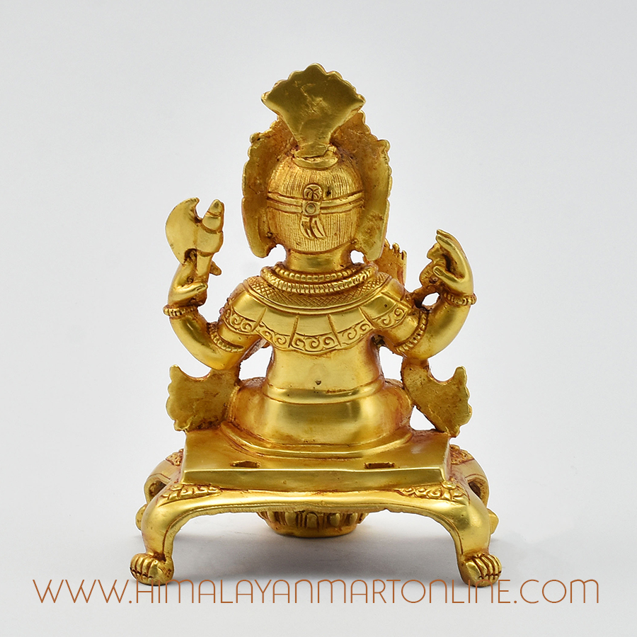 Lord Ganesha statue, crafted from copper alloy in Patan, Nepal