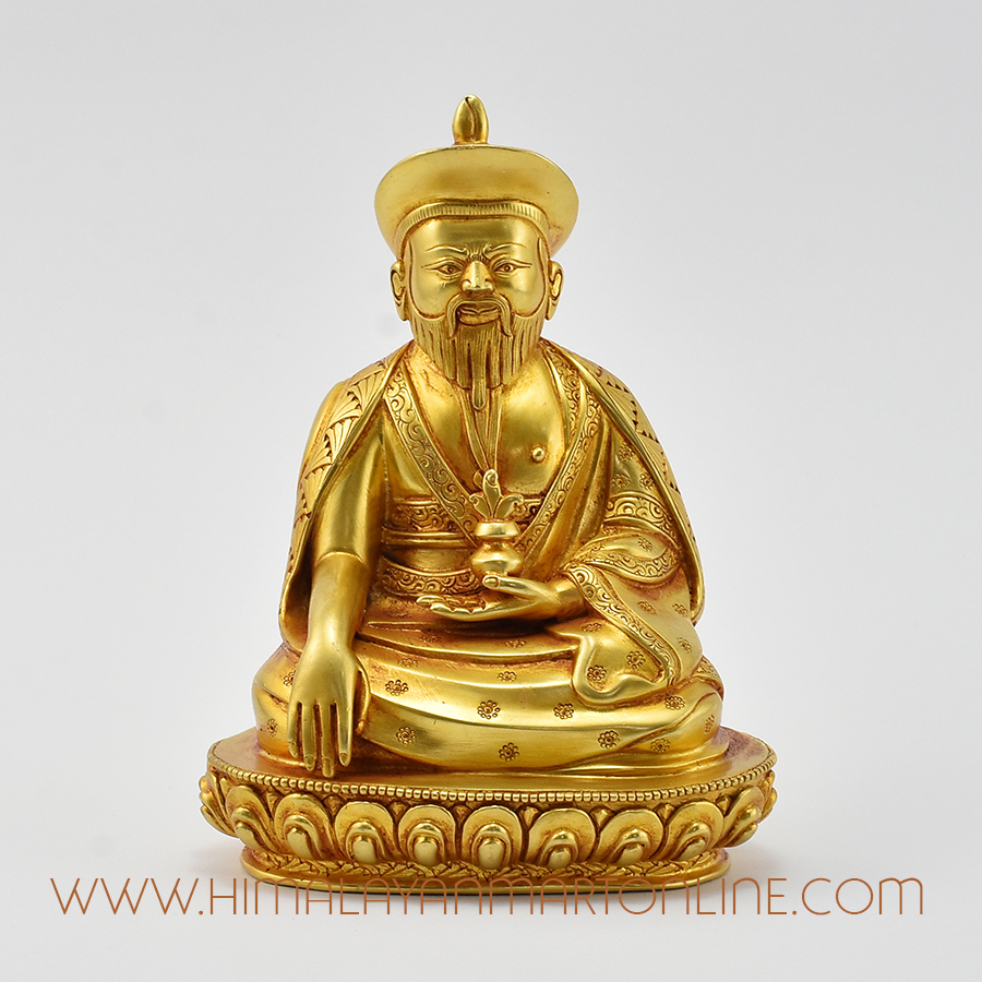 Shabdrung Ngawang Namgyal statue made in Patan, Nepal