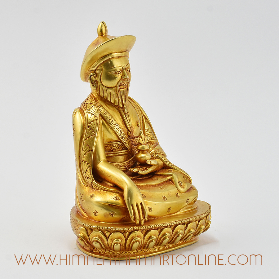 Shabdrung Ngawang Namgyal statue made in Patan, Nepal